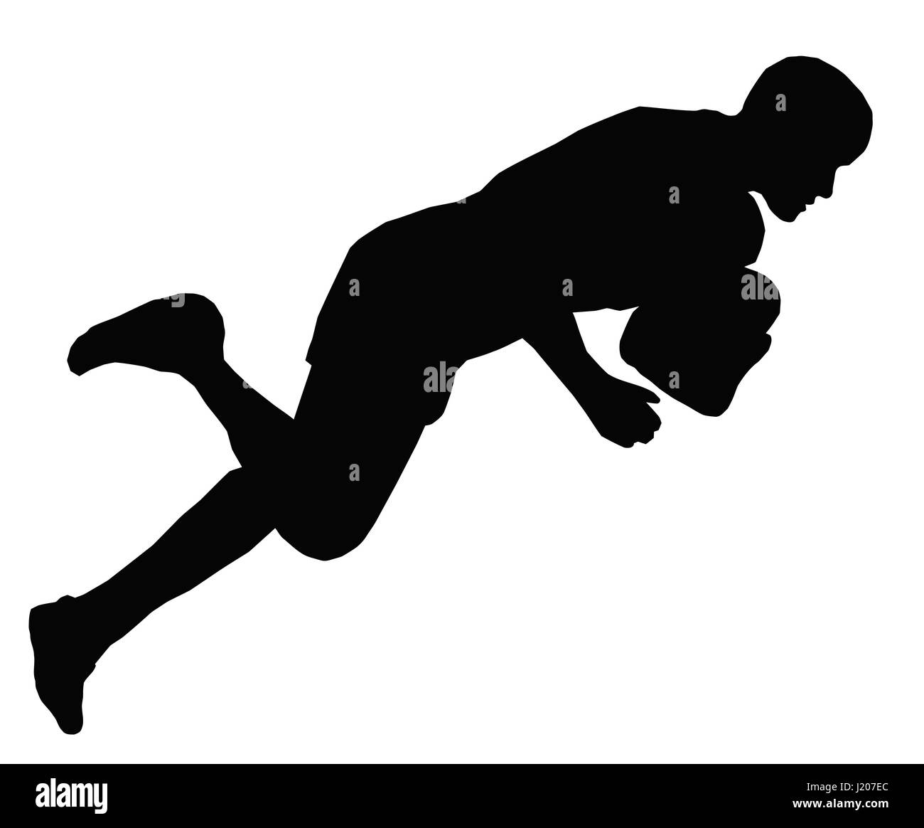 Rugby outline player hi-res stock photography and images - Alamy
