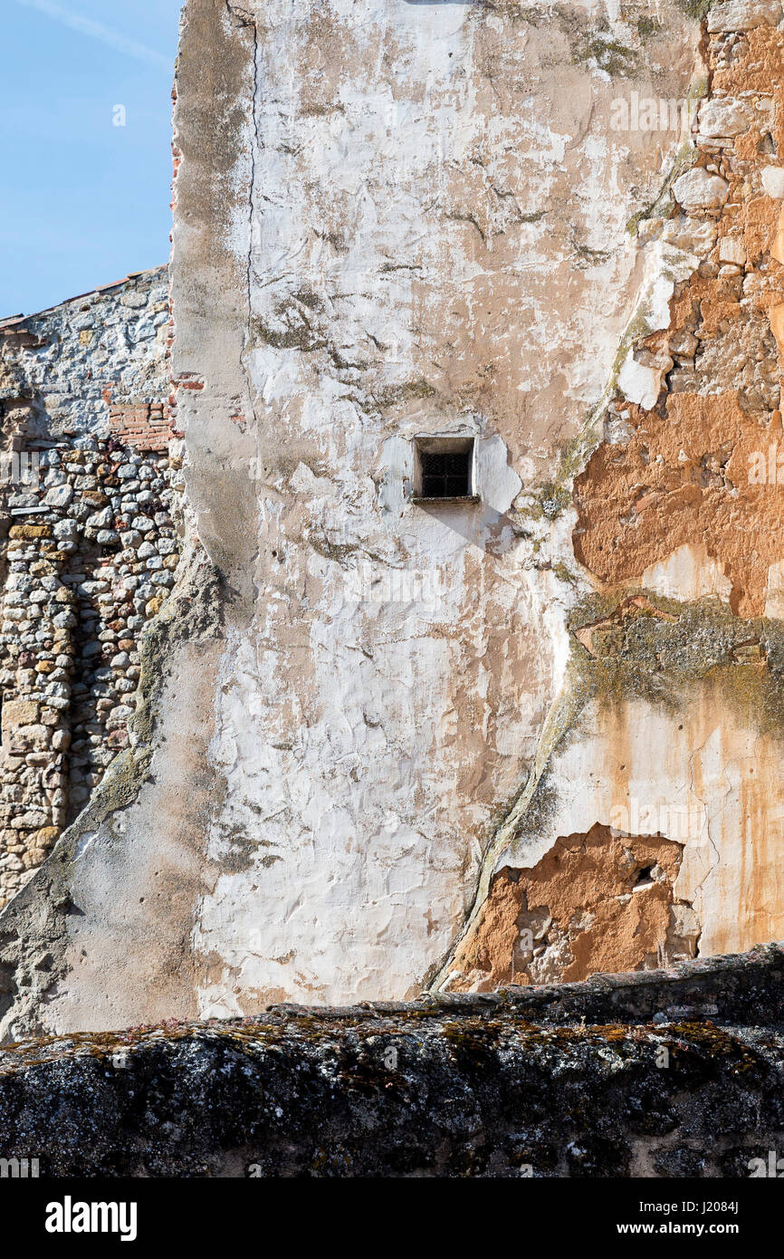 Side walls of abandoned houses Stock Photo - Alamy