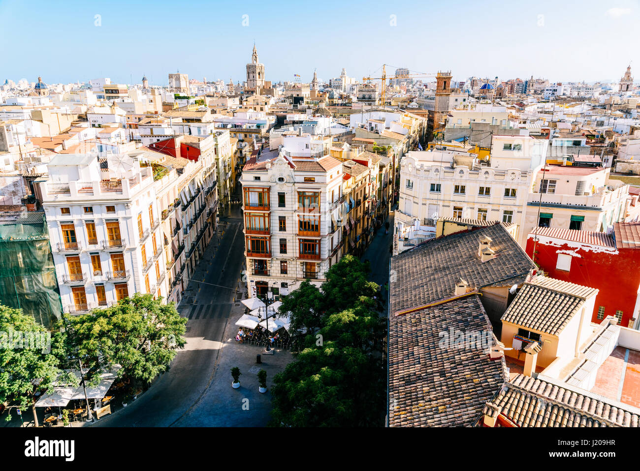 Valencia aerial view hi-res stock photography and images - Alamy