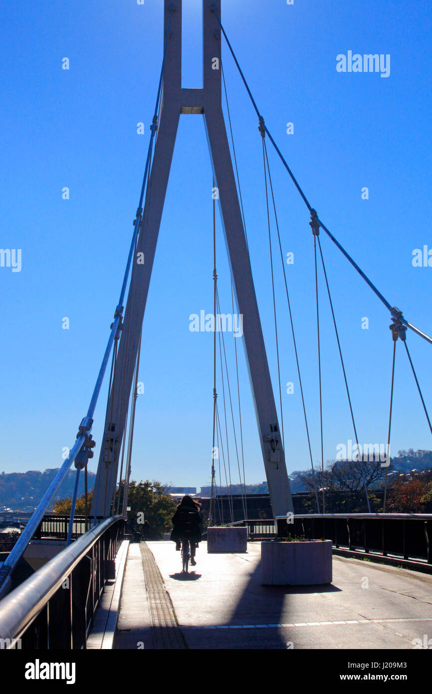 Fureai-bashi Bridge on River Asakawa Hino Tokyo Japan Stock Photo - Alamy