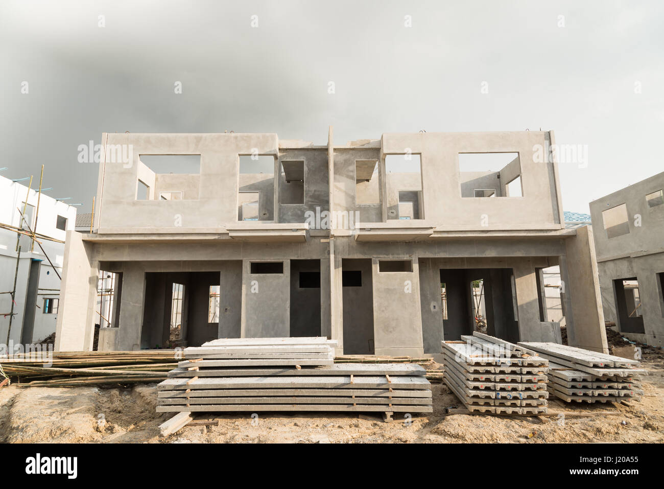 The building structure are made from prefabrication system.All pieces ...