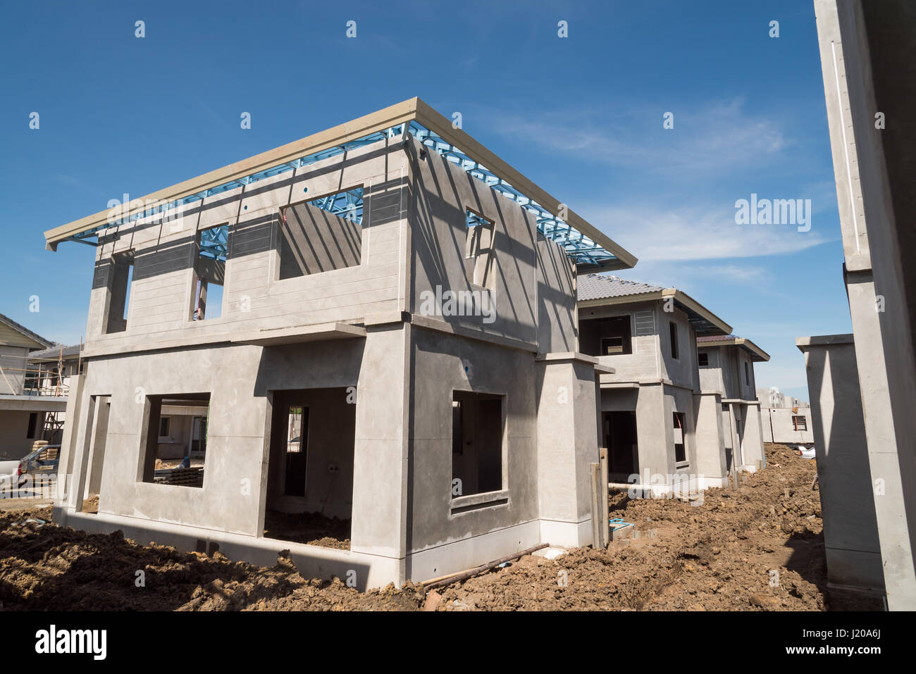 The building structure are made from prefabrication system.All pieces ...