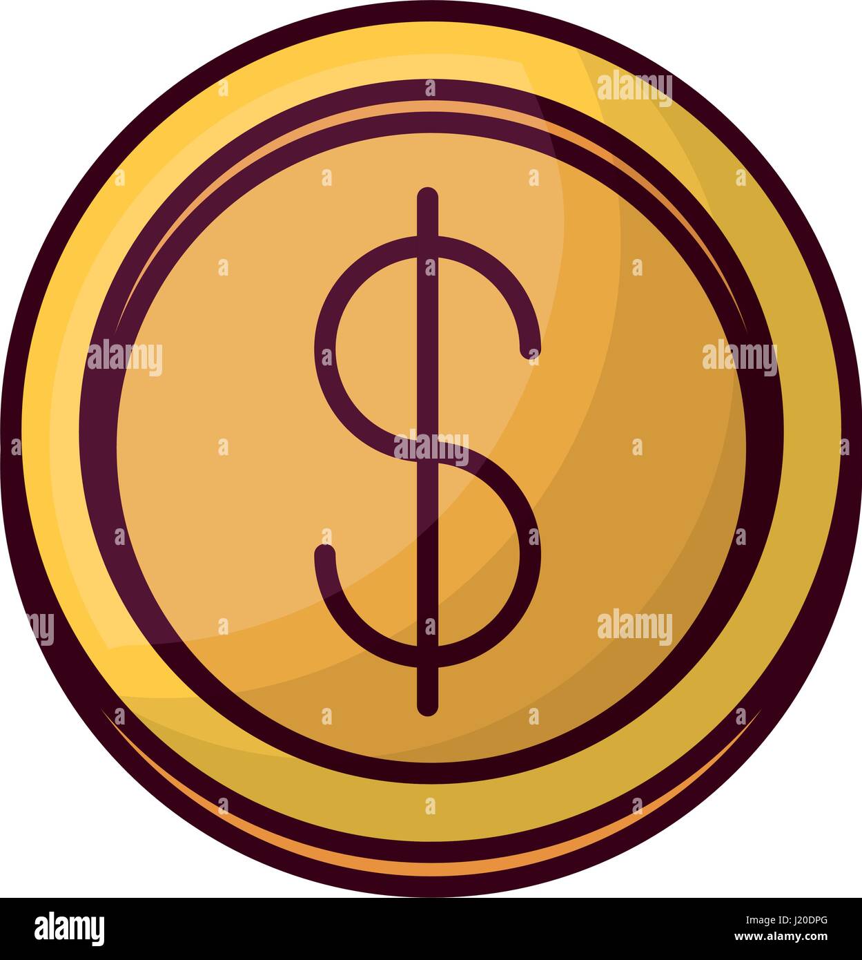 money coin icon Stock Vector Image & Art - Alamy