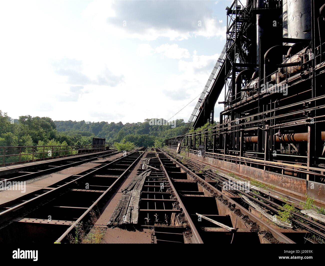 Abandoned railroad station Stock Photo - Alamy