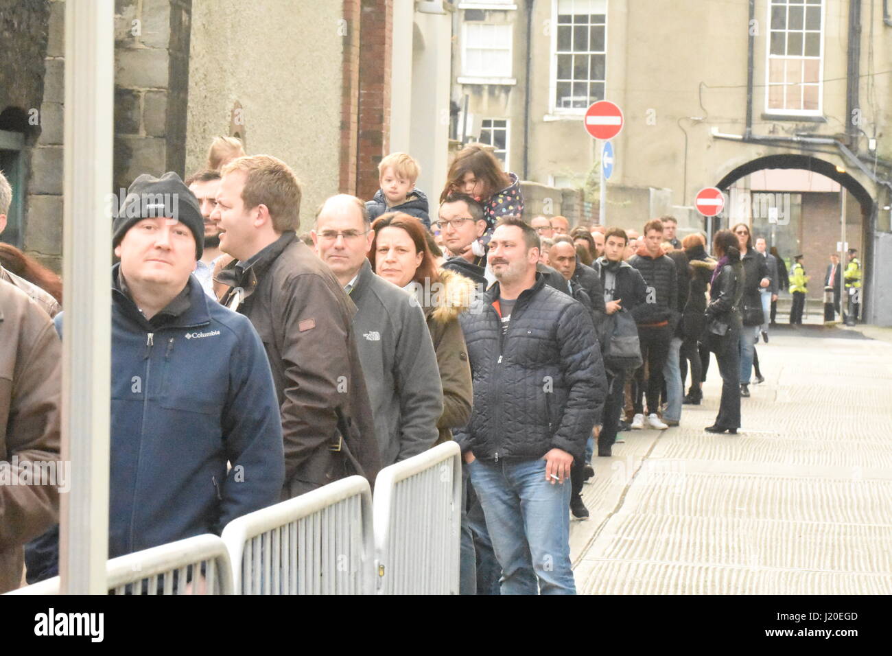 Dublin 2, Ireland. 23rd Apr, 2017. President of Elections Monsieur ...