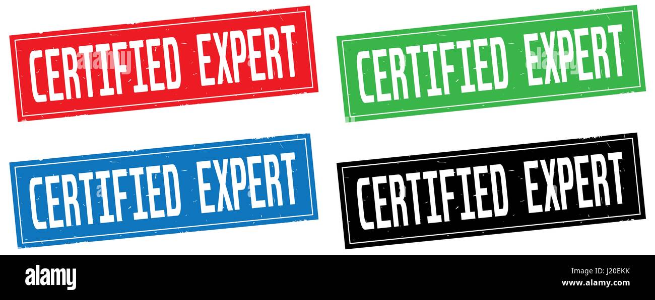 Certified red black rectangle hi-res stock photography and images - Alamy