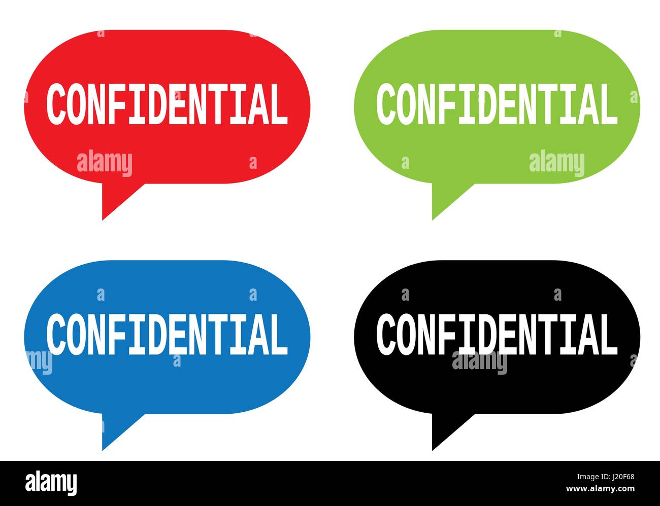 Confidential text on rectangle hi-res stock photography and images - Alamy