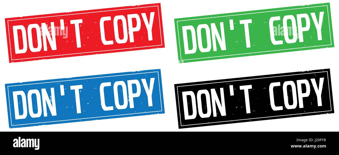 Dont copy stamp hi-res stock photography and images - Alamy
