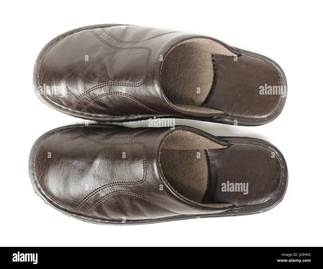 Slippers isolated on white background Stock Photo - Alamy