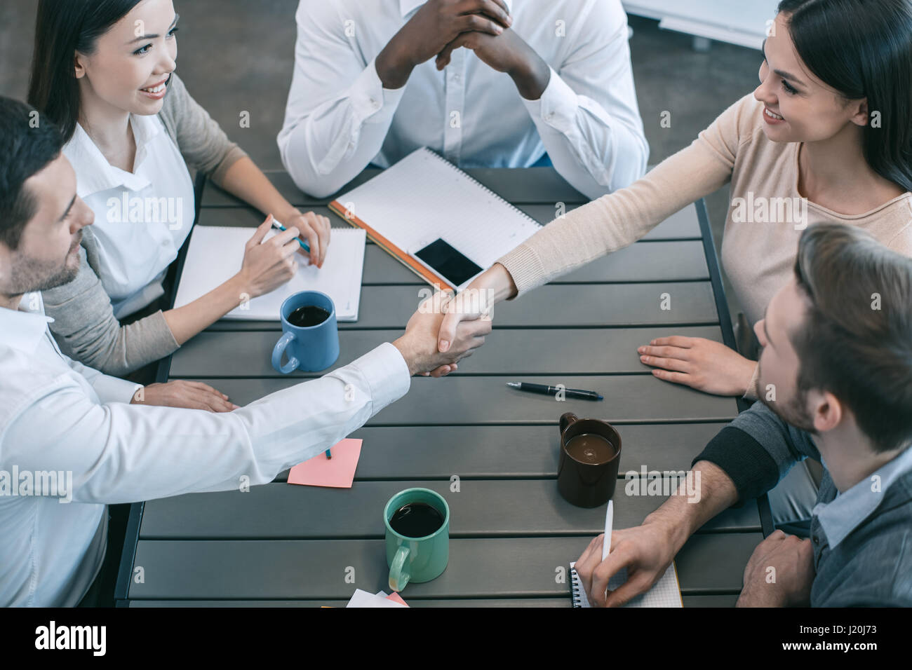 Group of people business meeting team work concept Stock Photo - Alamy