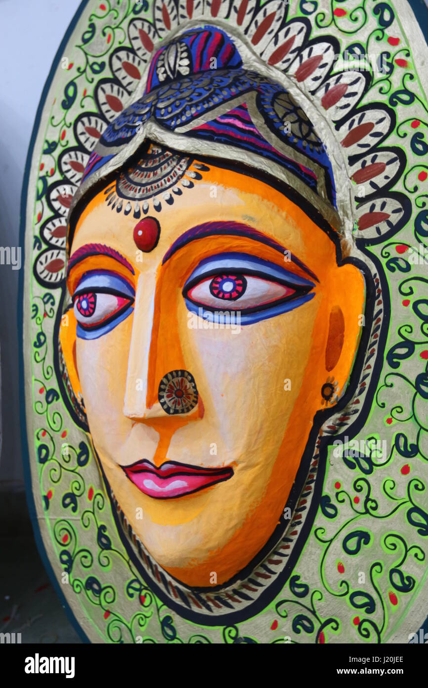 Bengali traditional Colorful masks Stock Photo - Alamy