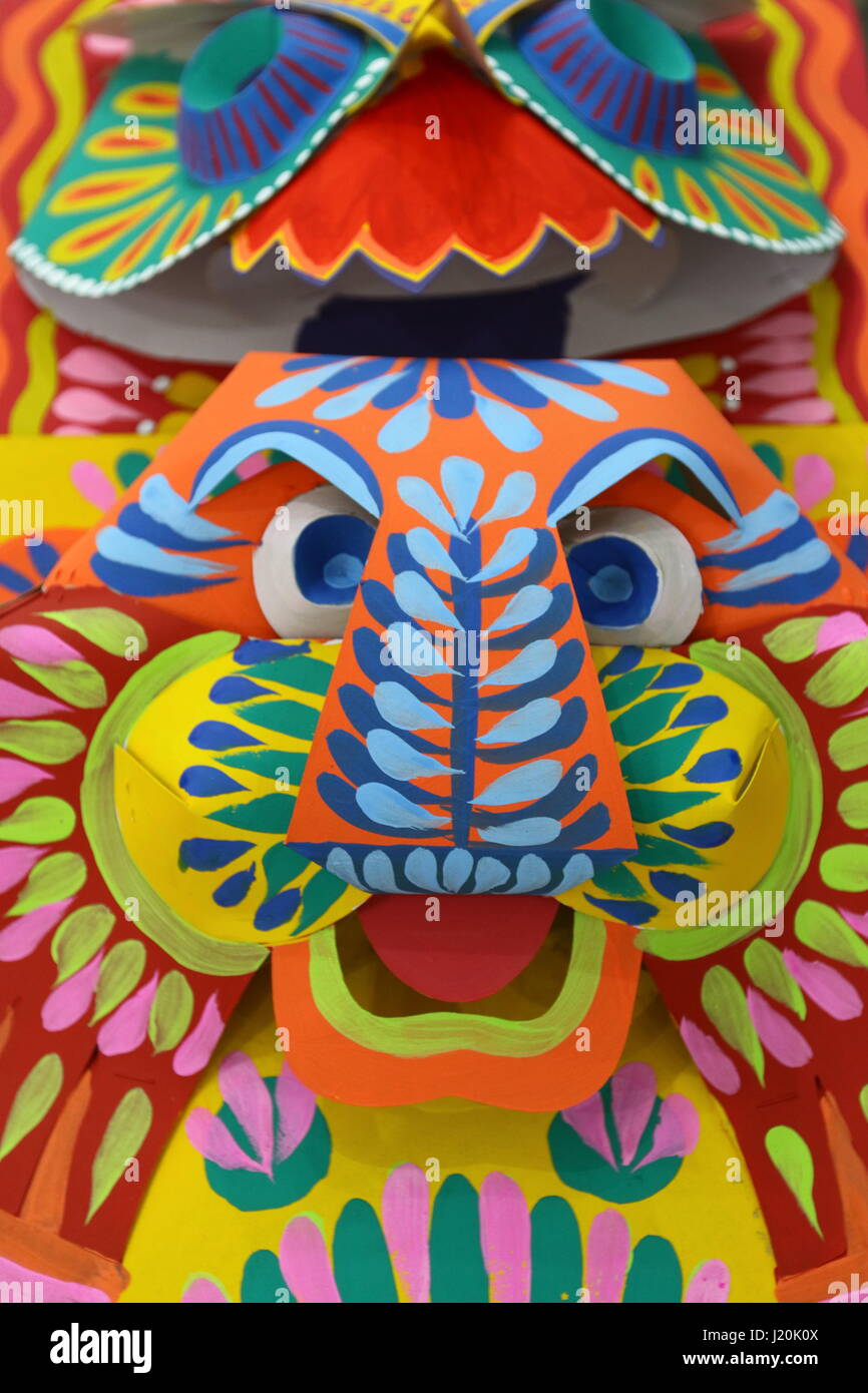 Bengali traditional Colorful masks Stock Photo - Alamy