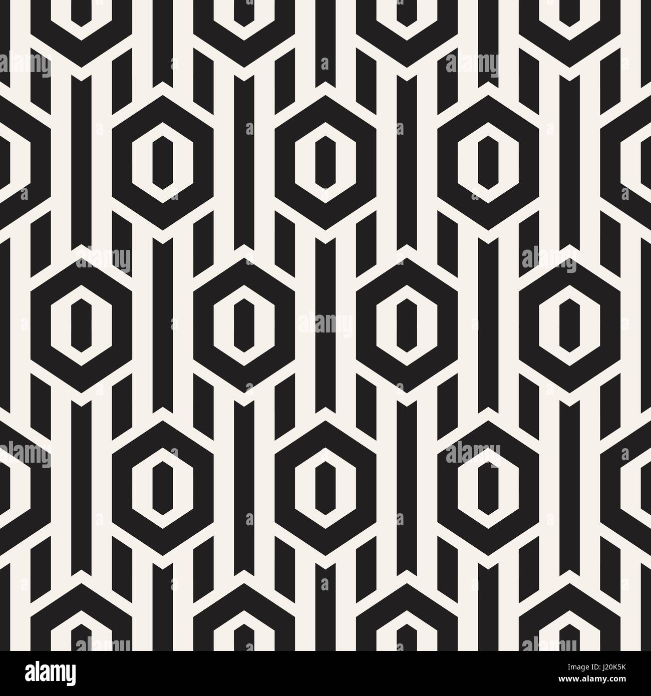 Vector Seamless Pattern. Modern Geometric Texture. Repeating Lattice Abstract Background. Linear ...