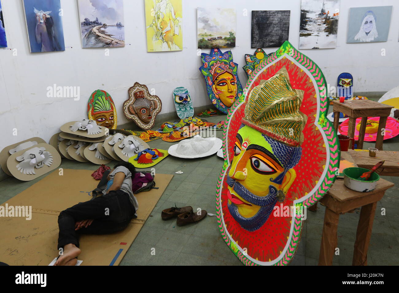 Bengali traditional Colorful masks Stock Photo - Alamy