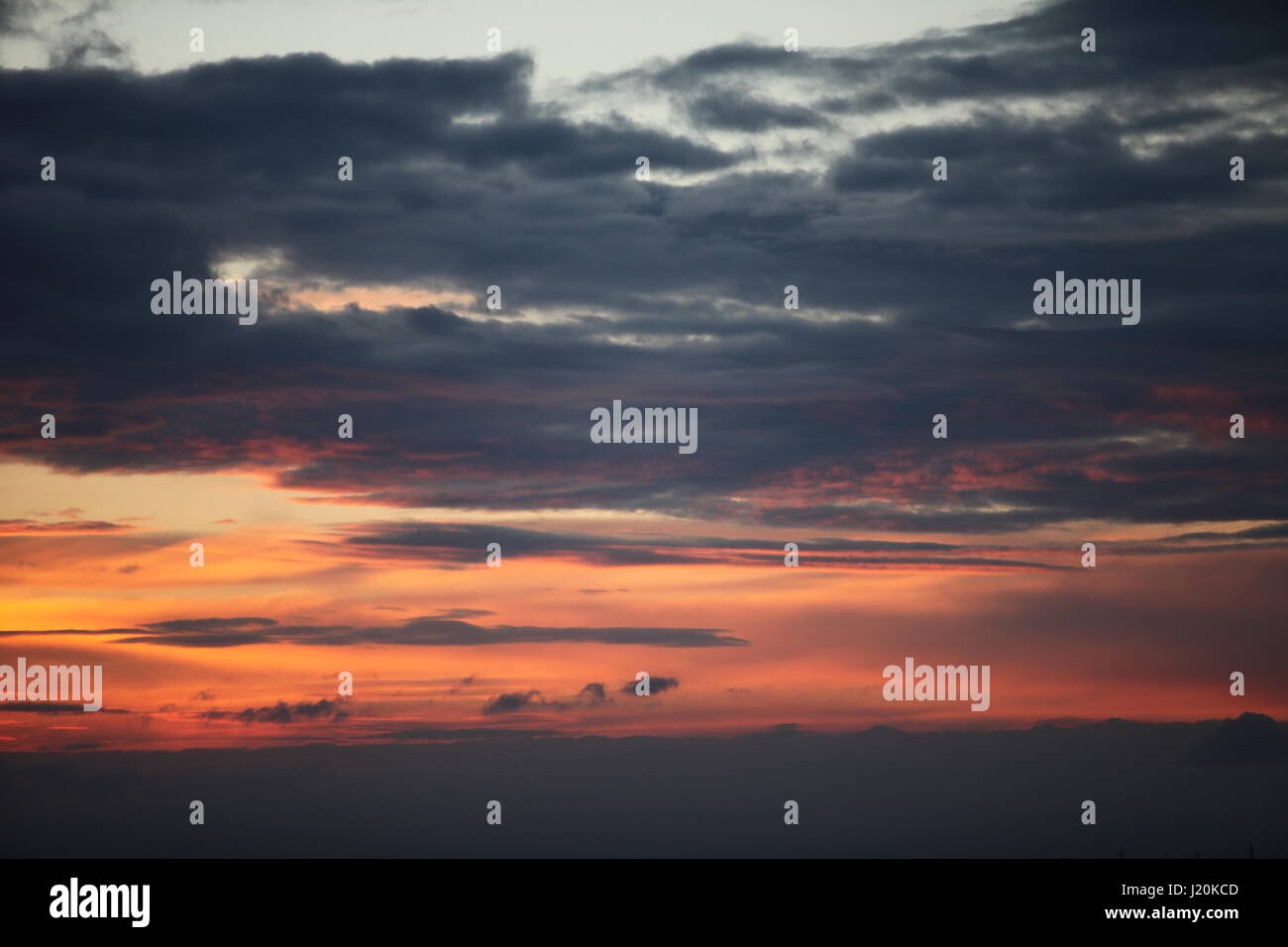 twilight Dramatic red sunset background Stock Photo - Alamy