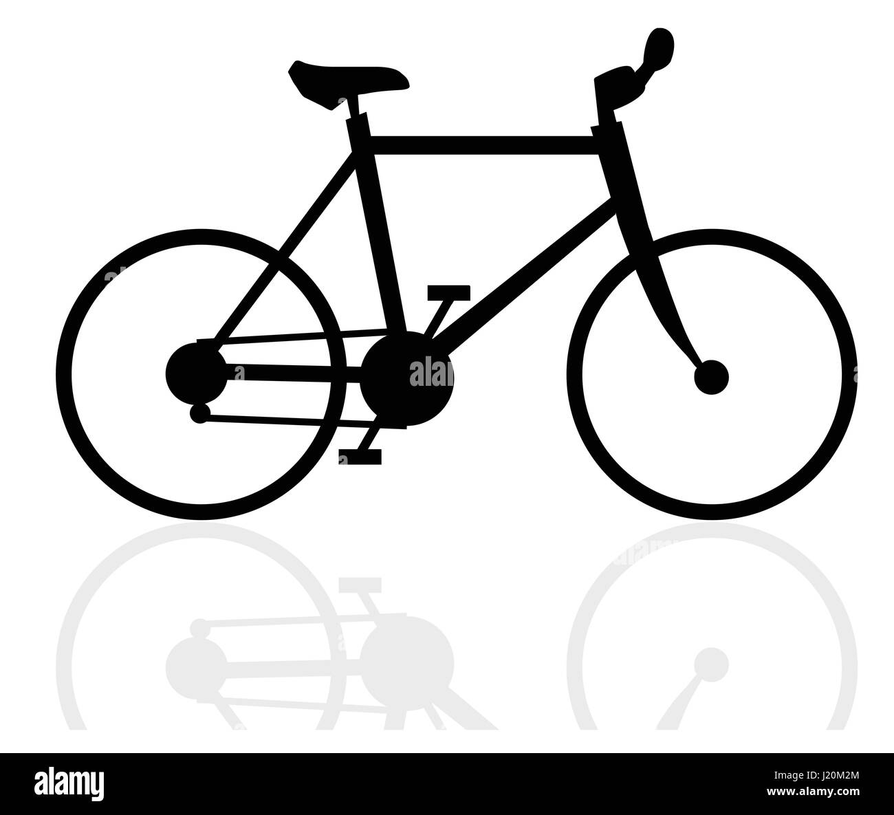 EPS 10 vector illustration of velocipede on white background Stock ...