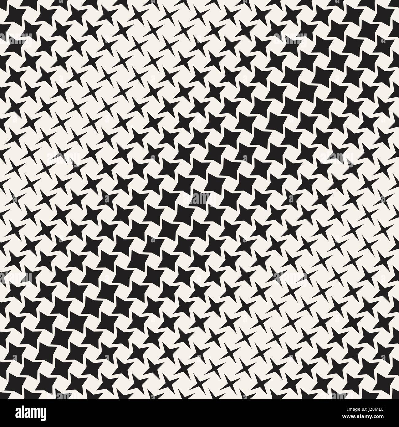 Geometric Seamless Star Shapes Pattern. Halftone Gradient Effect. Repeating Background Texture ...