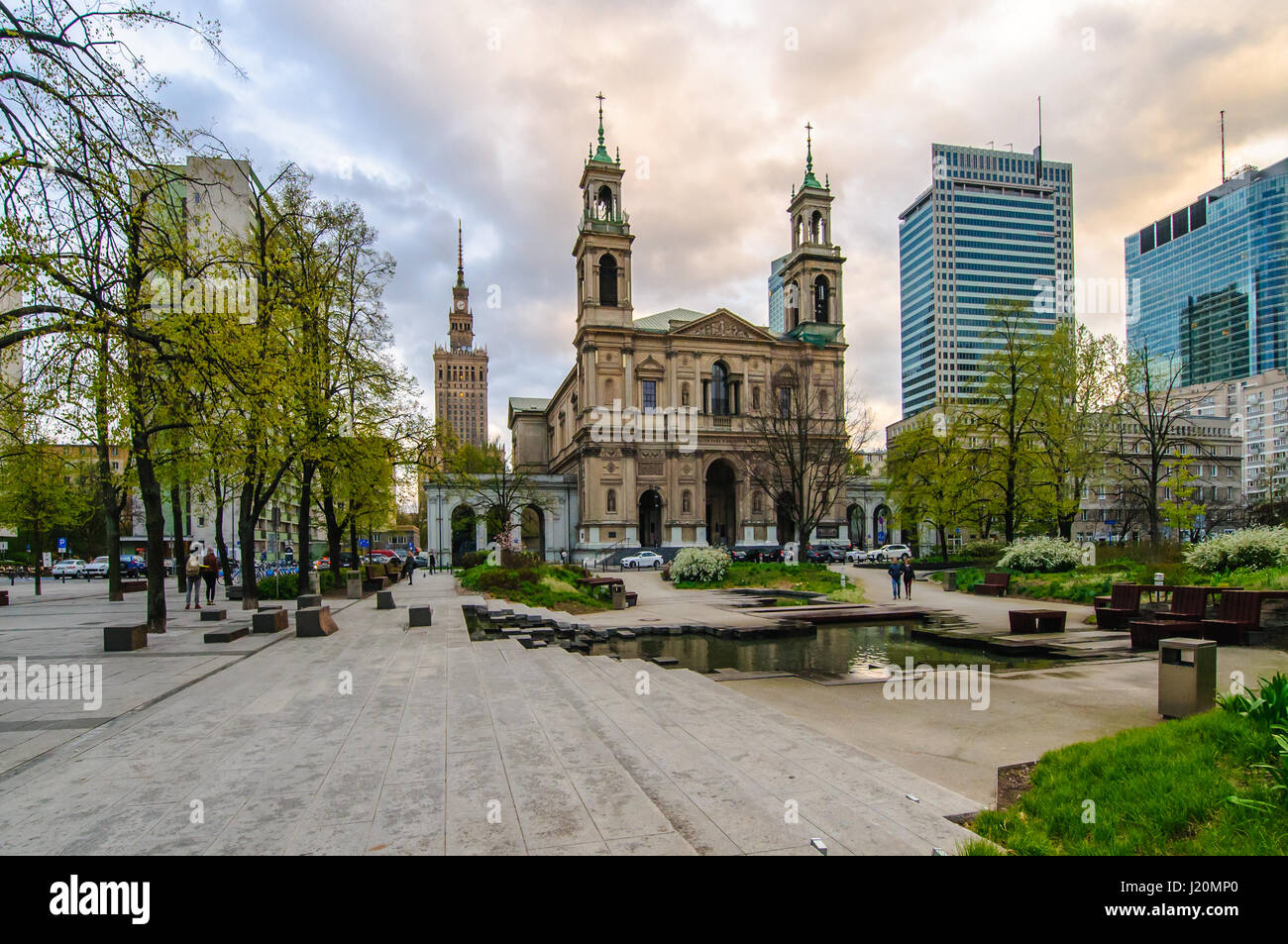 Warsaw grzybowski square hi-res stock photography and images - Alamy