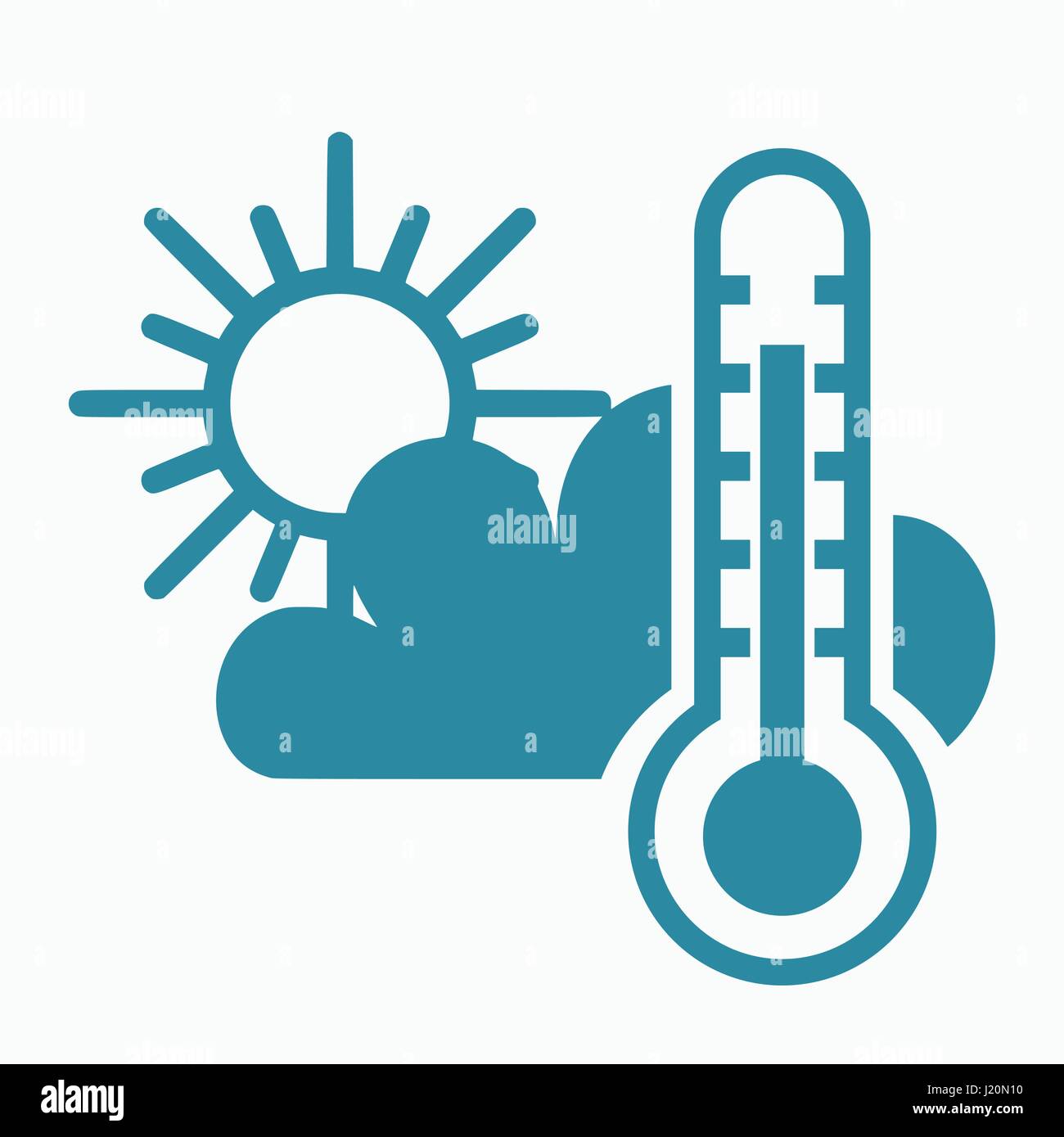 Weather forecast flat design vector icon Stock Vector Image & Art - Alamy