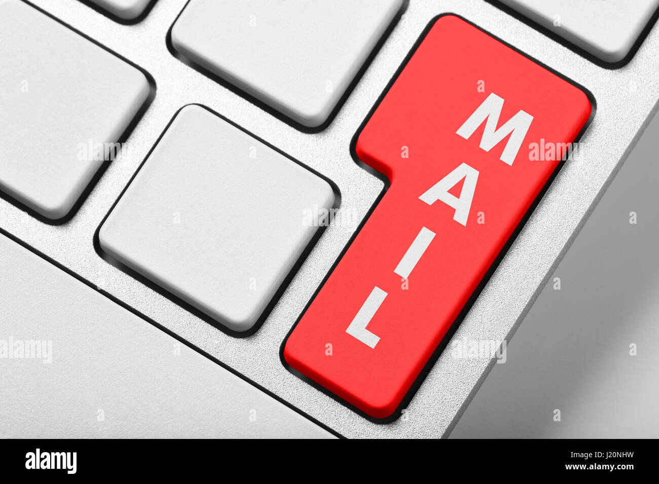 Keyboard with mail Stock Photo - Alamy