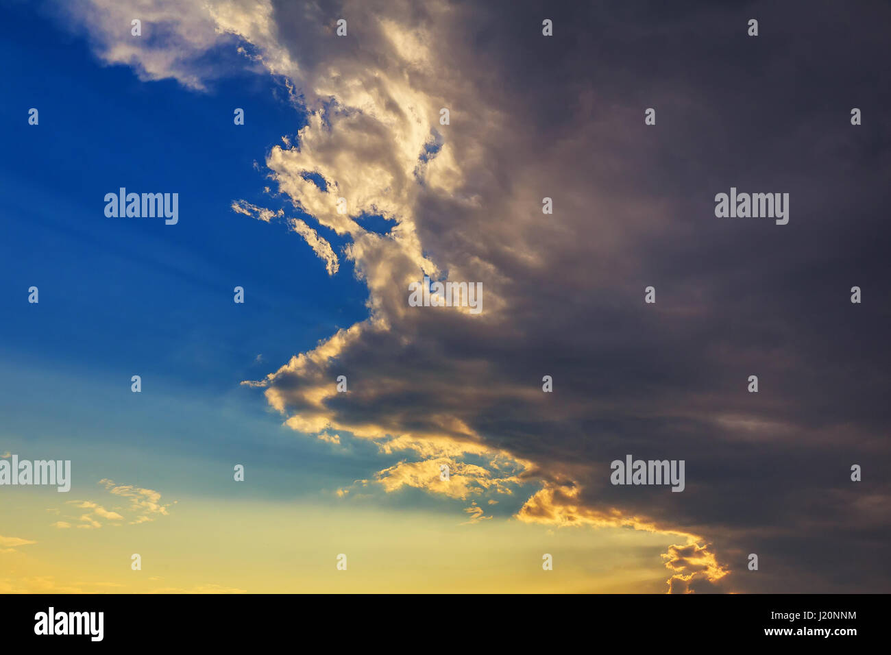 sunset sky with multicolor clouds sunset sky clouds Stock Photo - Alamy