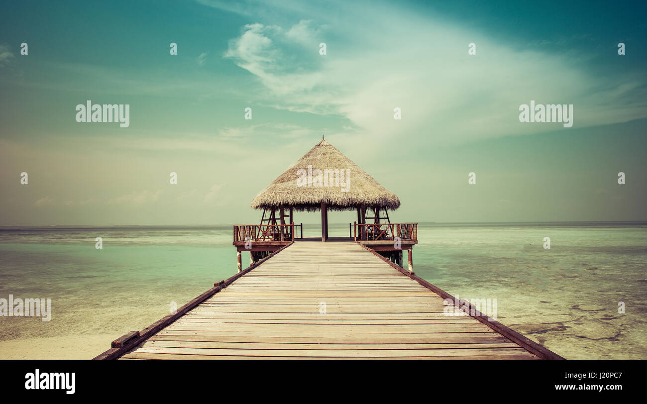 Maldives hut hi-res stock photography and images - Alamy