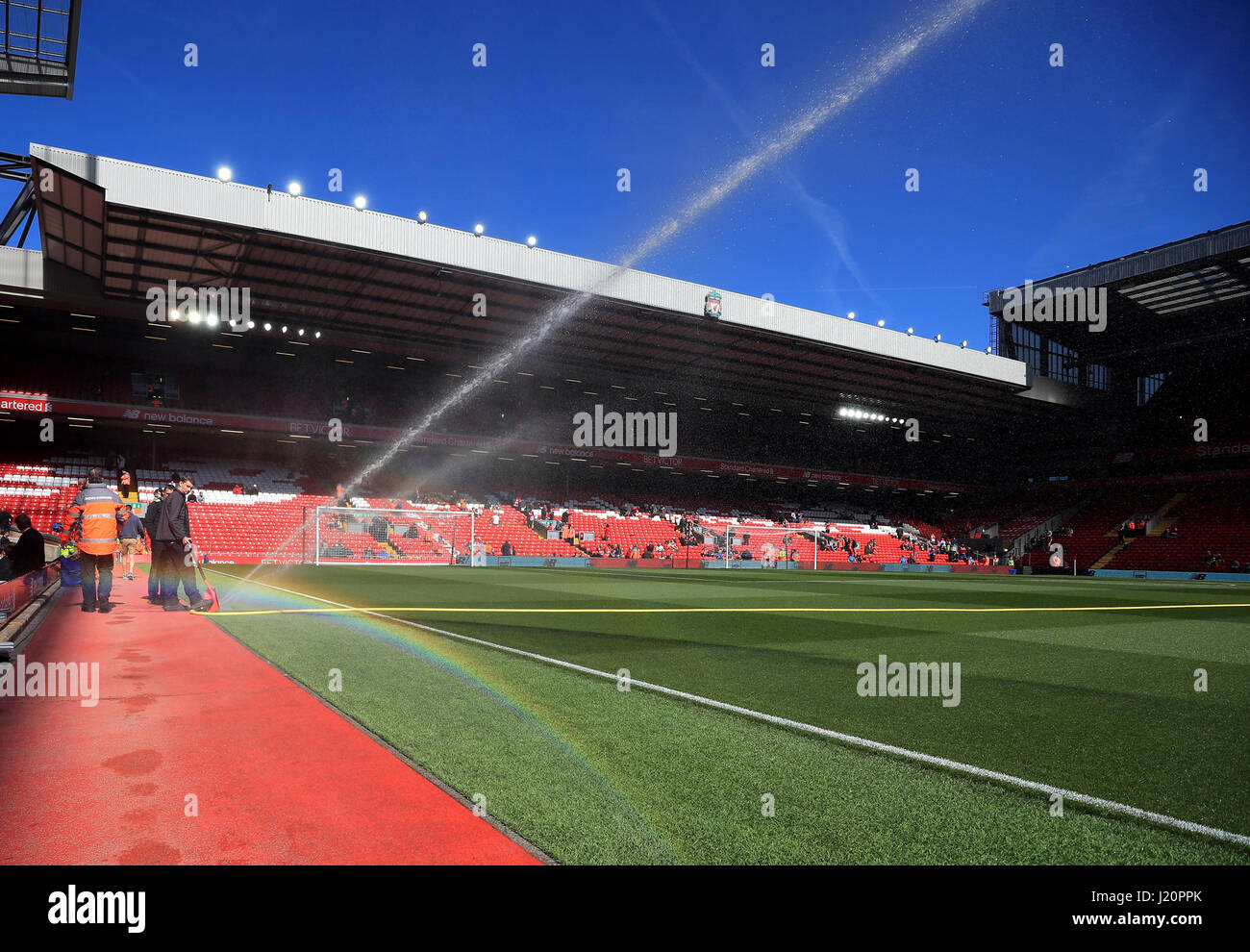 The corner flag anfield hi-res stock photography and images - Alamy
