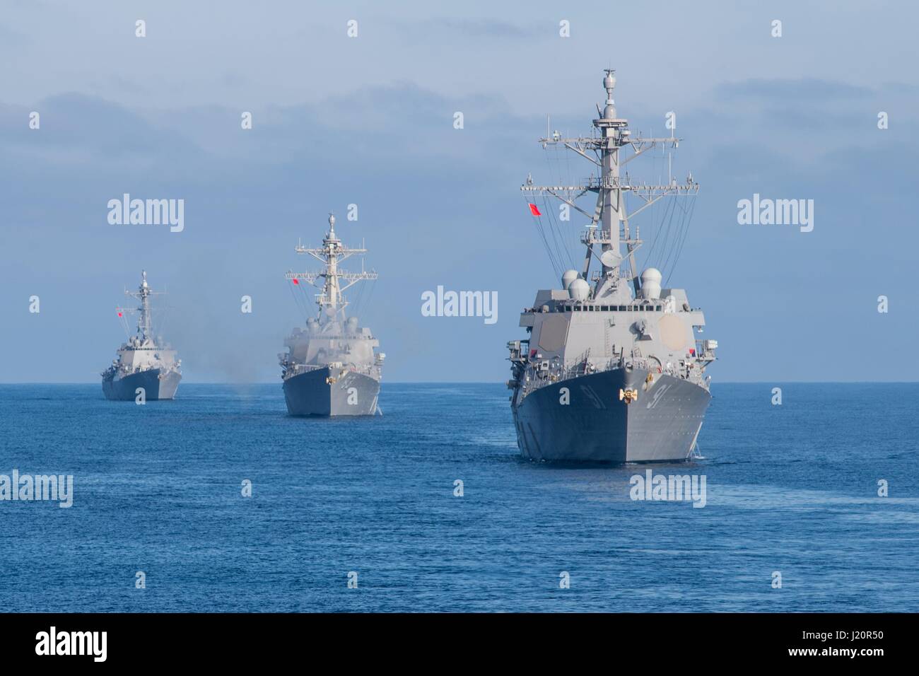 The U.S. Navy Arleigh Burke-class guided-missile destroyer USS Pinckney ...