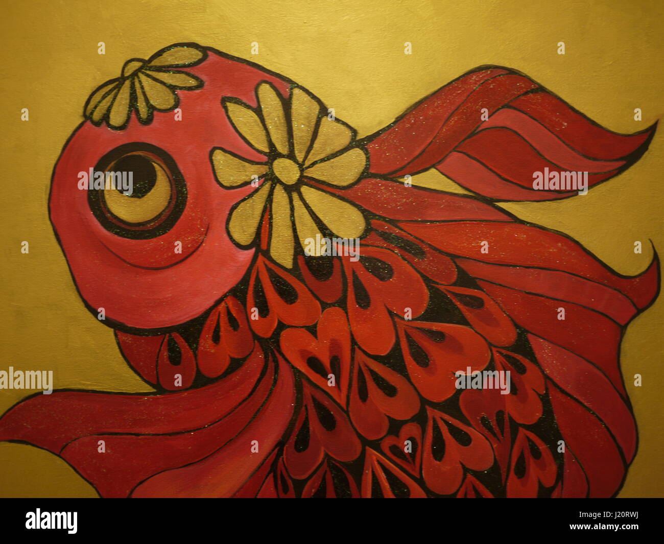 Koi fish painting hi-res stock photography and images - Alamy