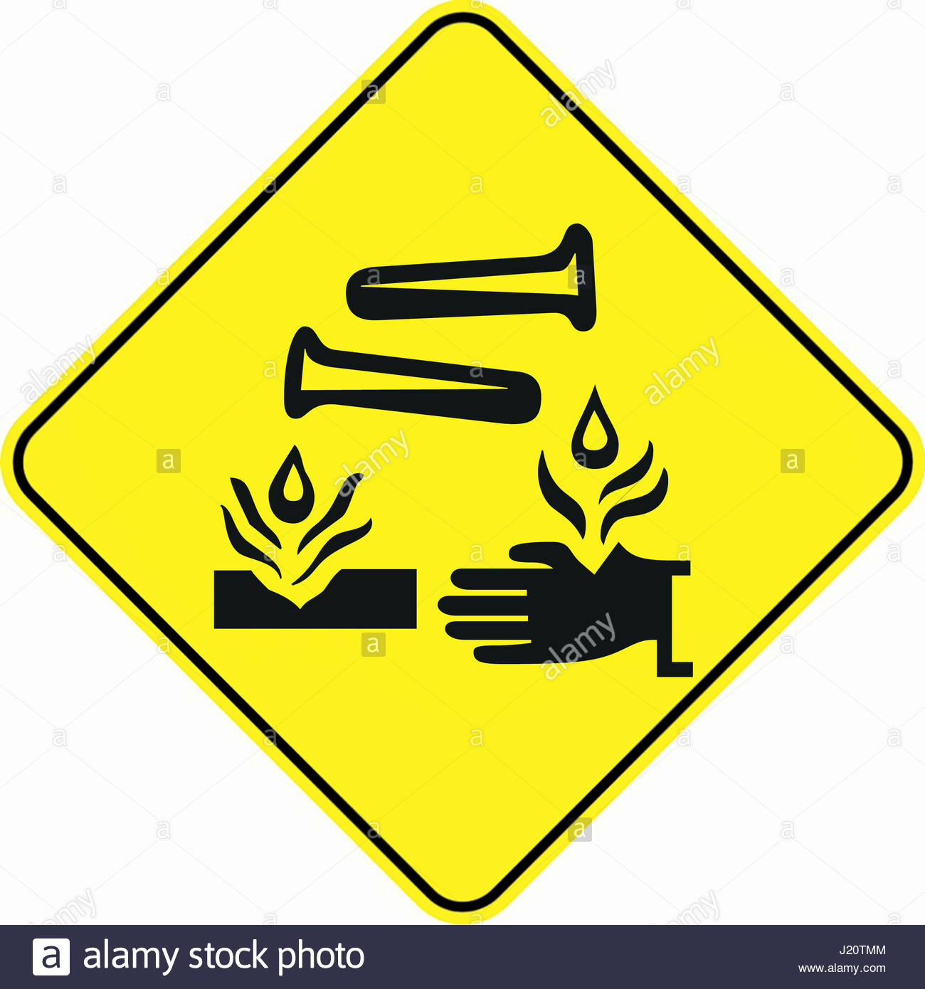 Corrosive Safety Symbol Stock Photos & Corrosive Safety Symbol Stock ...