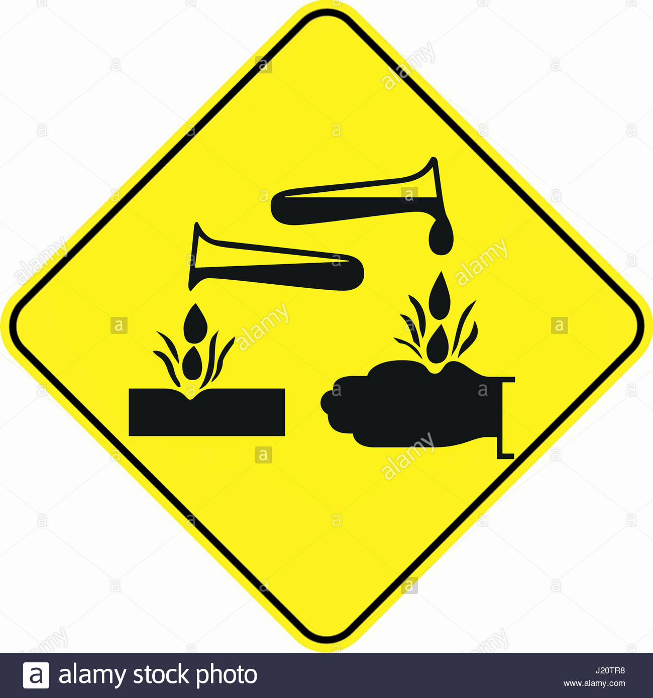 Corrosive Safety Symbol Stock Photos & Corrosive Safety Symbol Stock ...