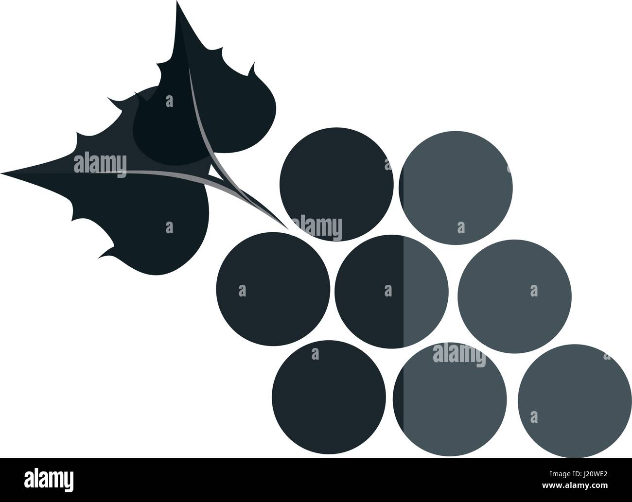 Delicious grapes fruit Stock Vector Image & Art - Alamy