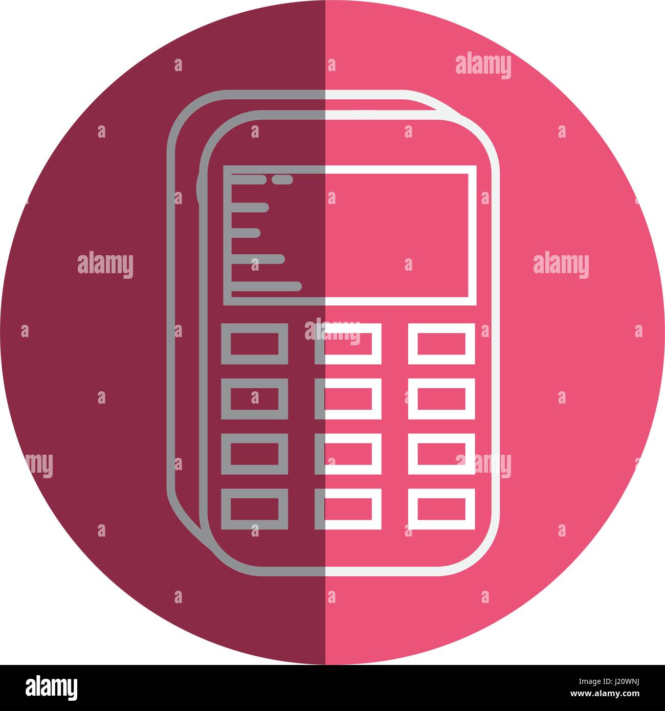 Pink calculator Stock Vector Images - Alamy