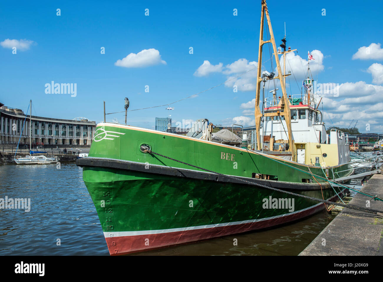 The Bee of Bristol, a boat in Bristol Harbour Stock Photo - Alamy