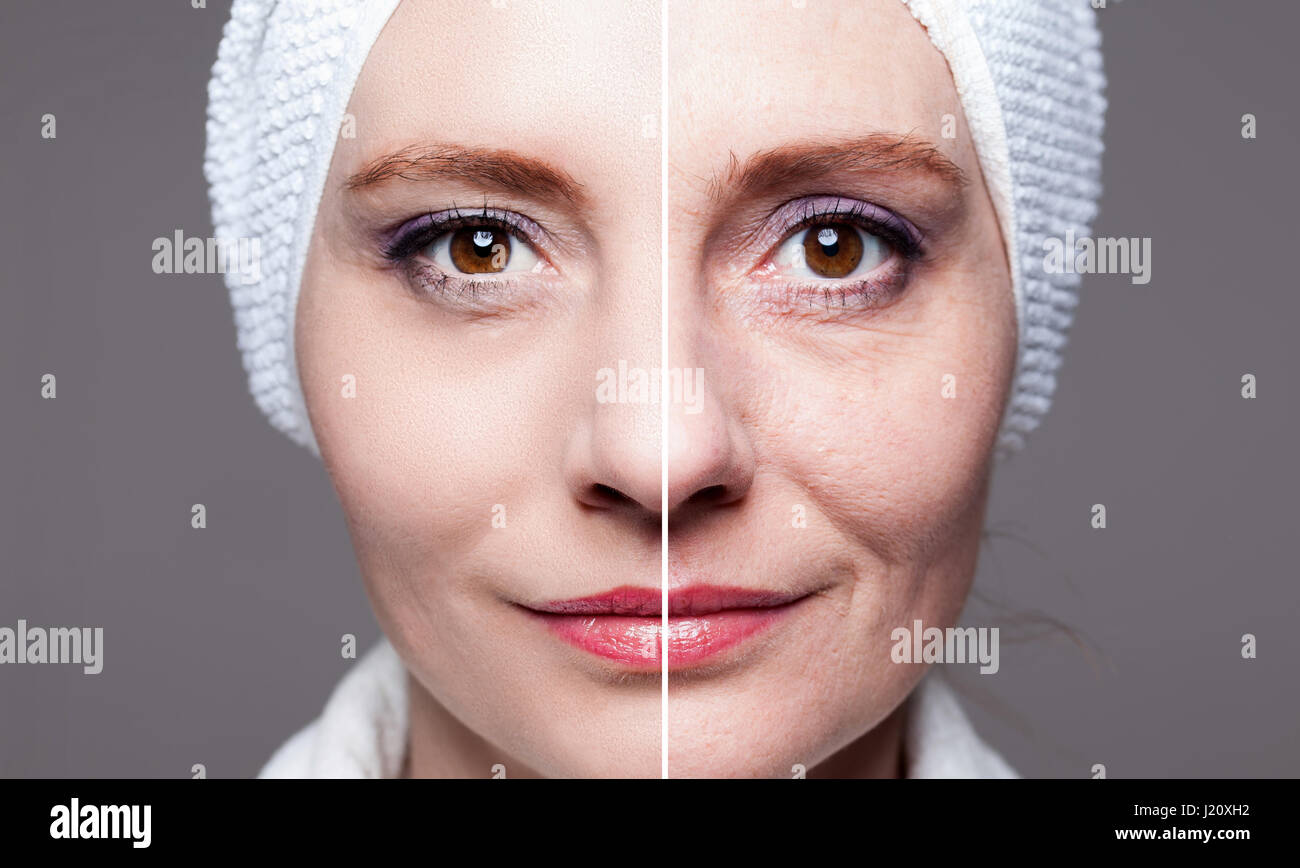 beauty concept - skin care, anti-aging procedures, rejuvenation ...