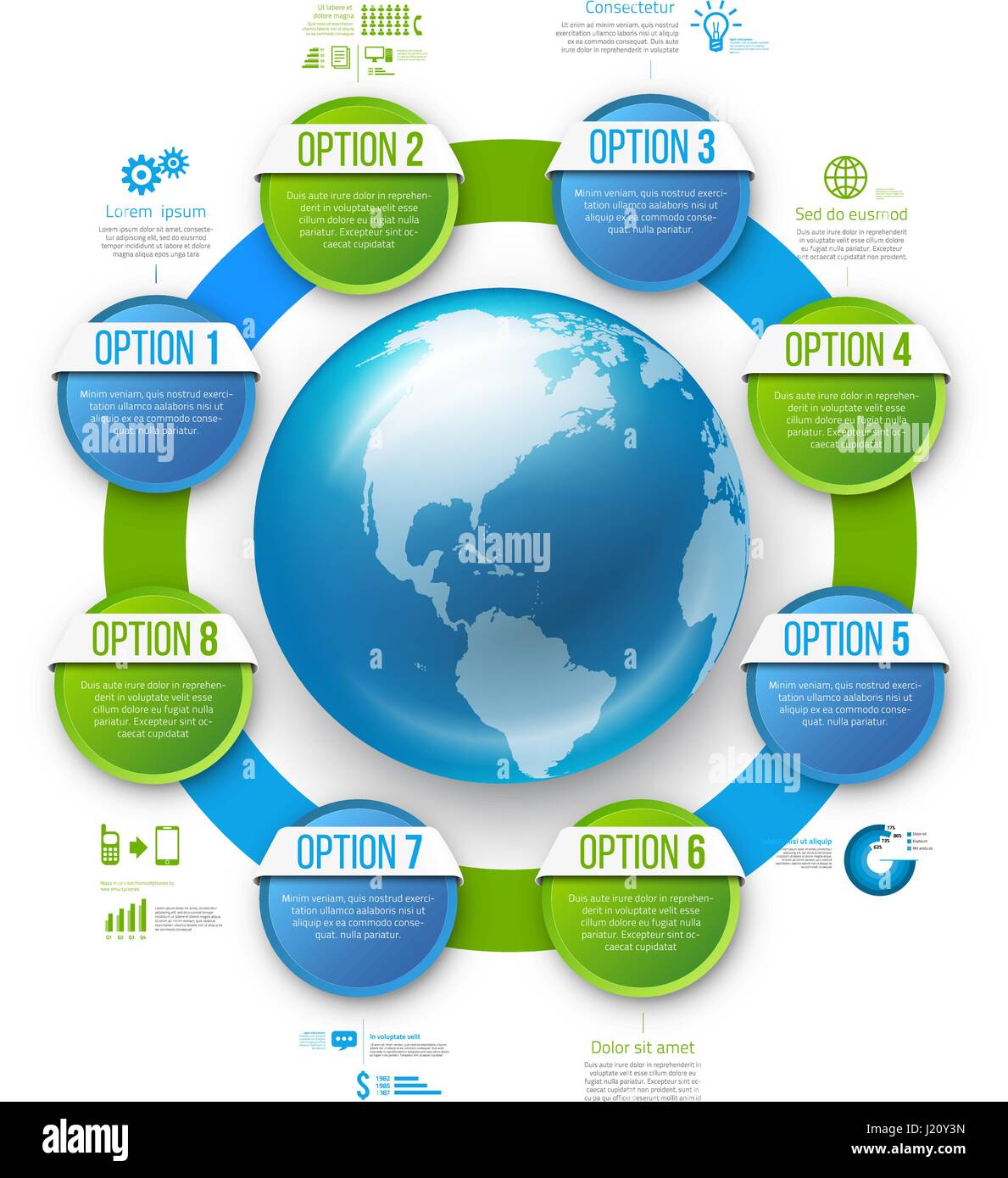 Global work infographics hi-res stock photography and images - Alamy
