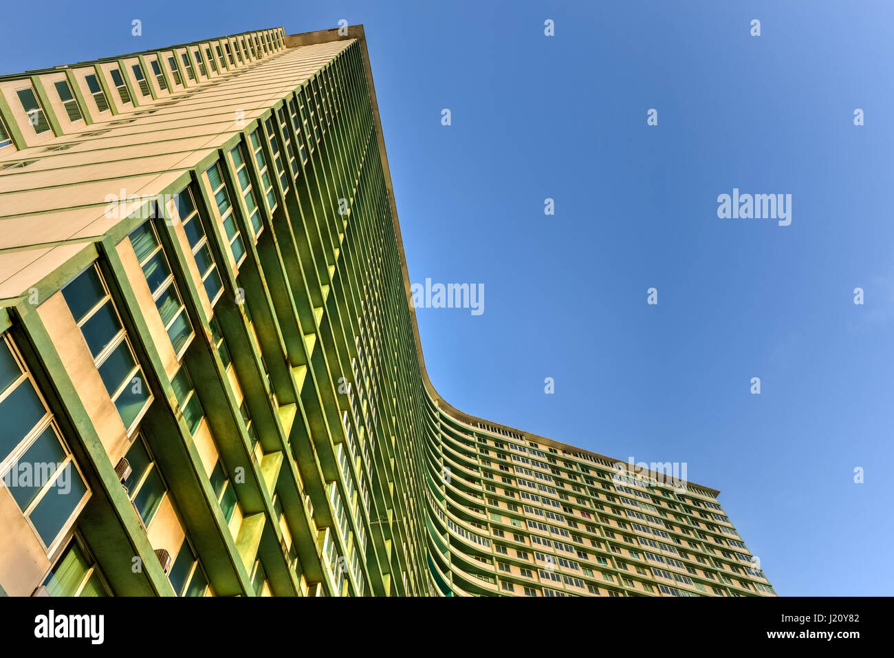 Havana, Cuba - Jan 15, 2017: Edificio FOCSA building in Havana, Cuba ...