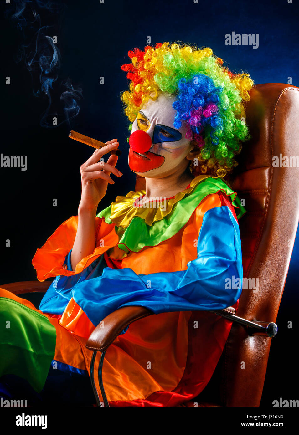 Crying woman with cigarette hi-res stock photography and images - Alamy