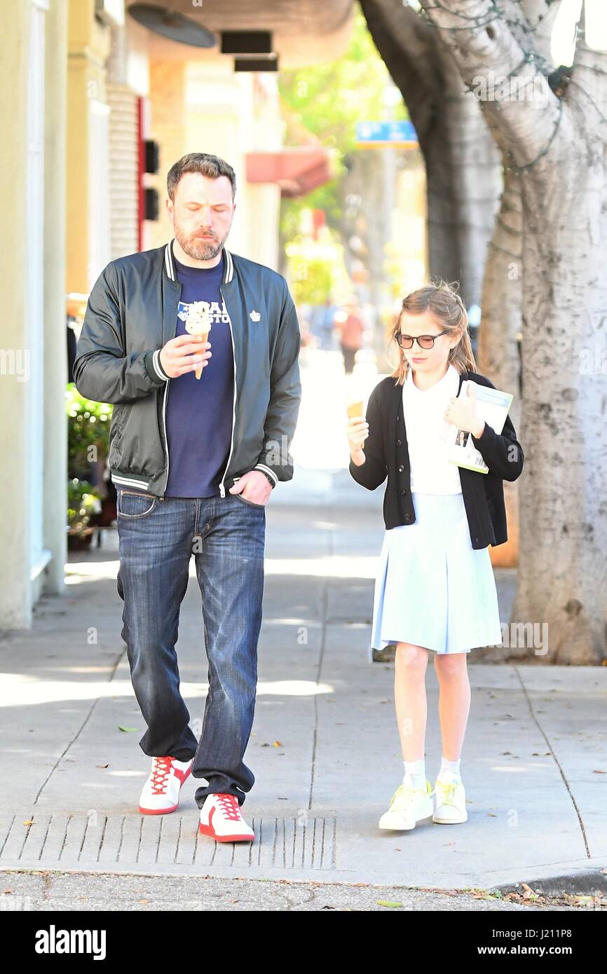 Ben Affleck out and about with his daughter Violet Affleck Featuring ...