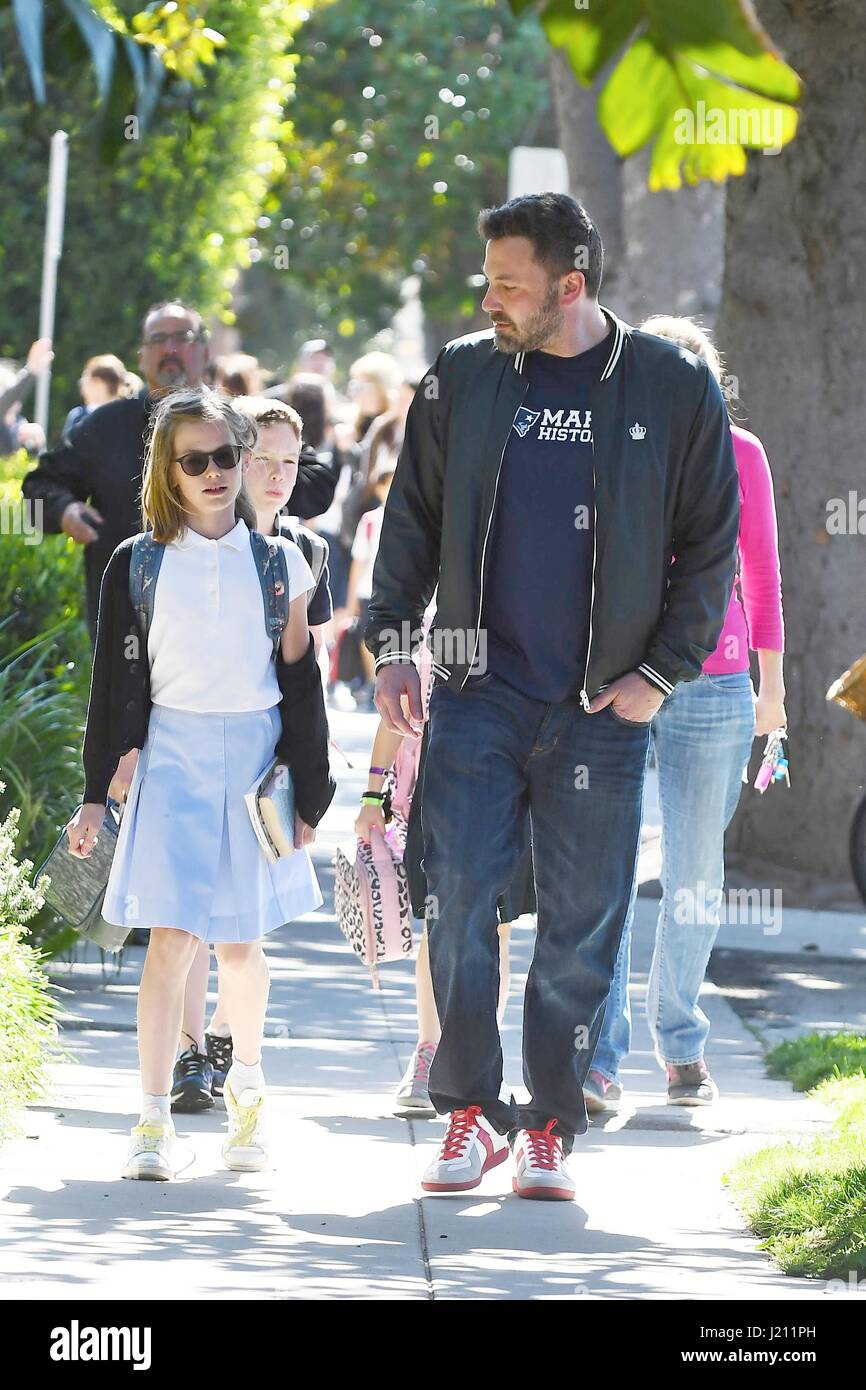 Ben Affleck out and about with his daughter Violet Affleck Featuring ...