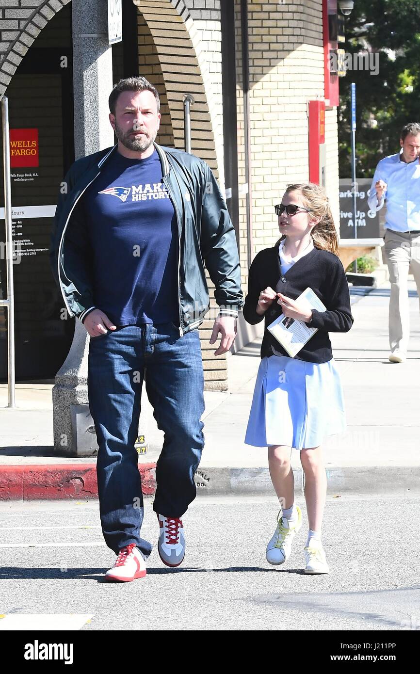 Ben Affleck out and about with his daughter Violet Affleck Featuring ...