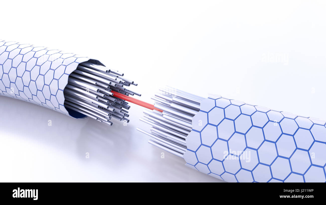 Lots cables connected by cable red hi-res stock photography and images ...