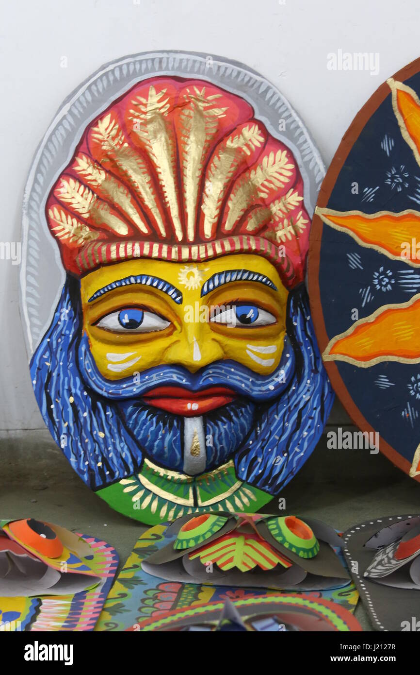 Bengali traditional Colorful masks Stock Photo - Alamy