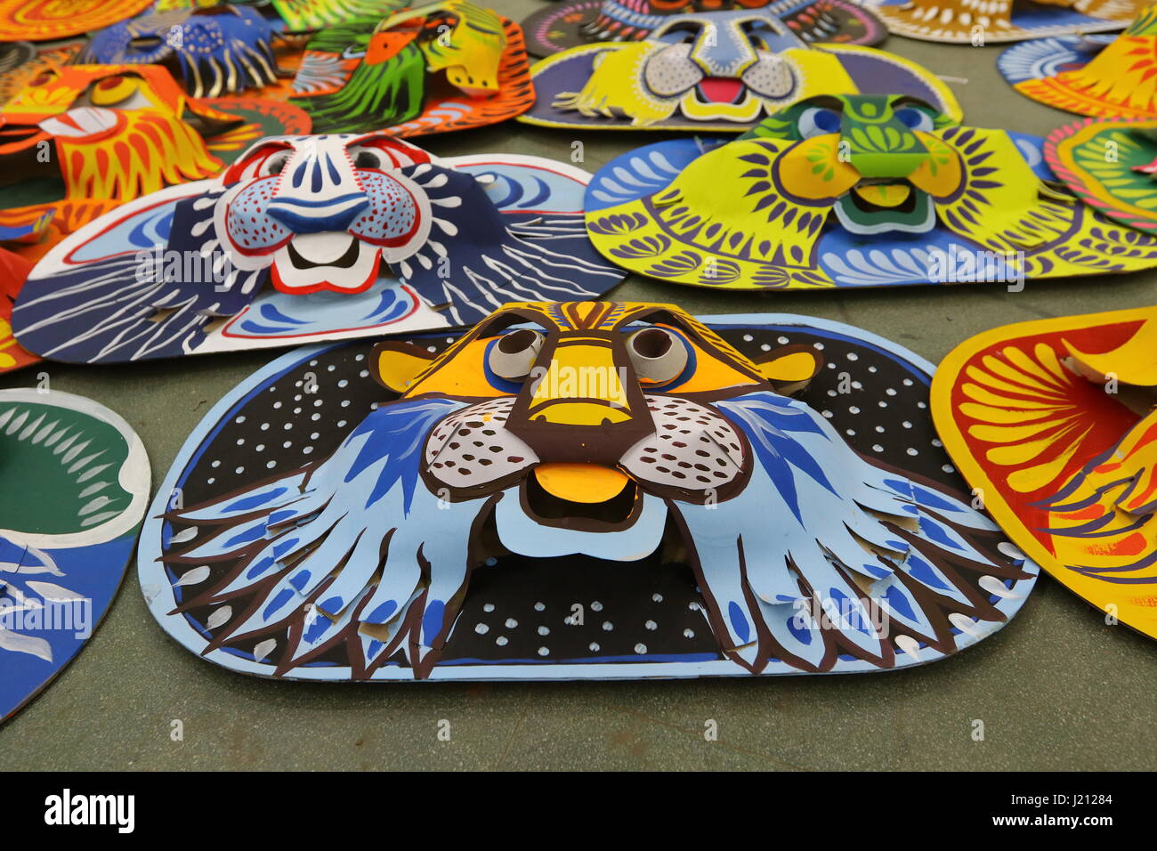 Bengali traditional Colorful masks Stock Photo - Alamy