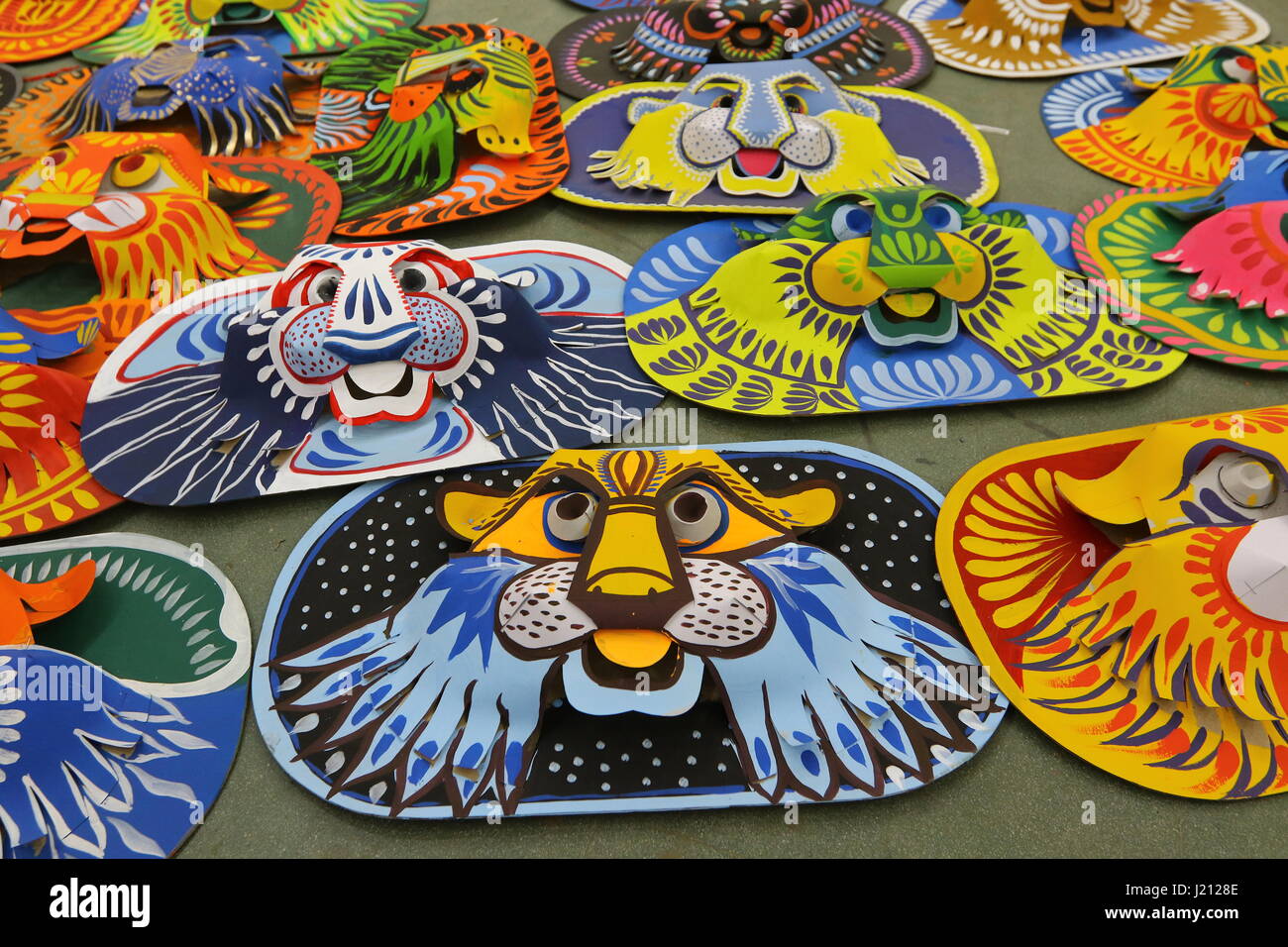 Bengali traditional Colorful masks Stock Photo - Alamy