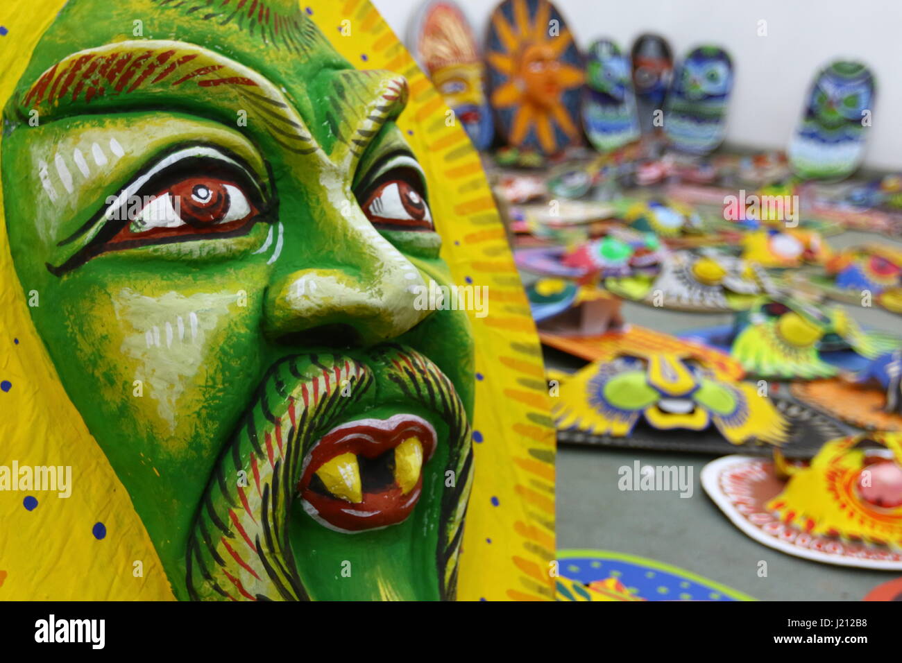 Bengali traditional Colorful masks Stock Photo - Alamy