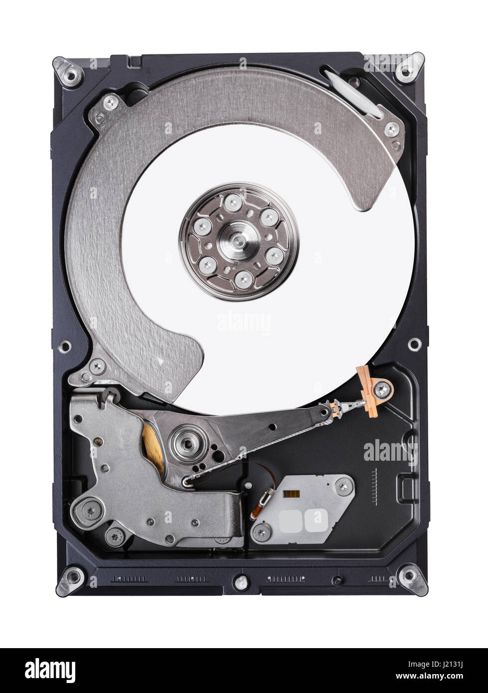 Computer hard drive on white isolated background Stock Photo - Alamy