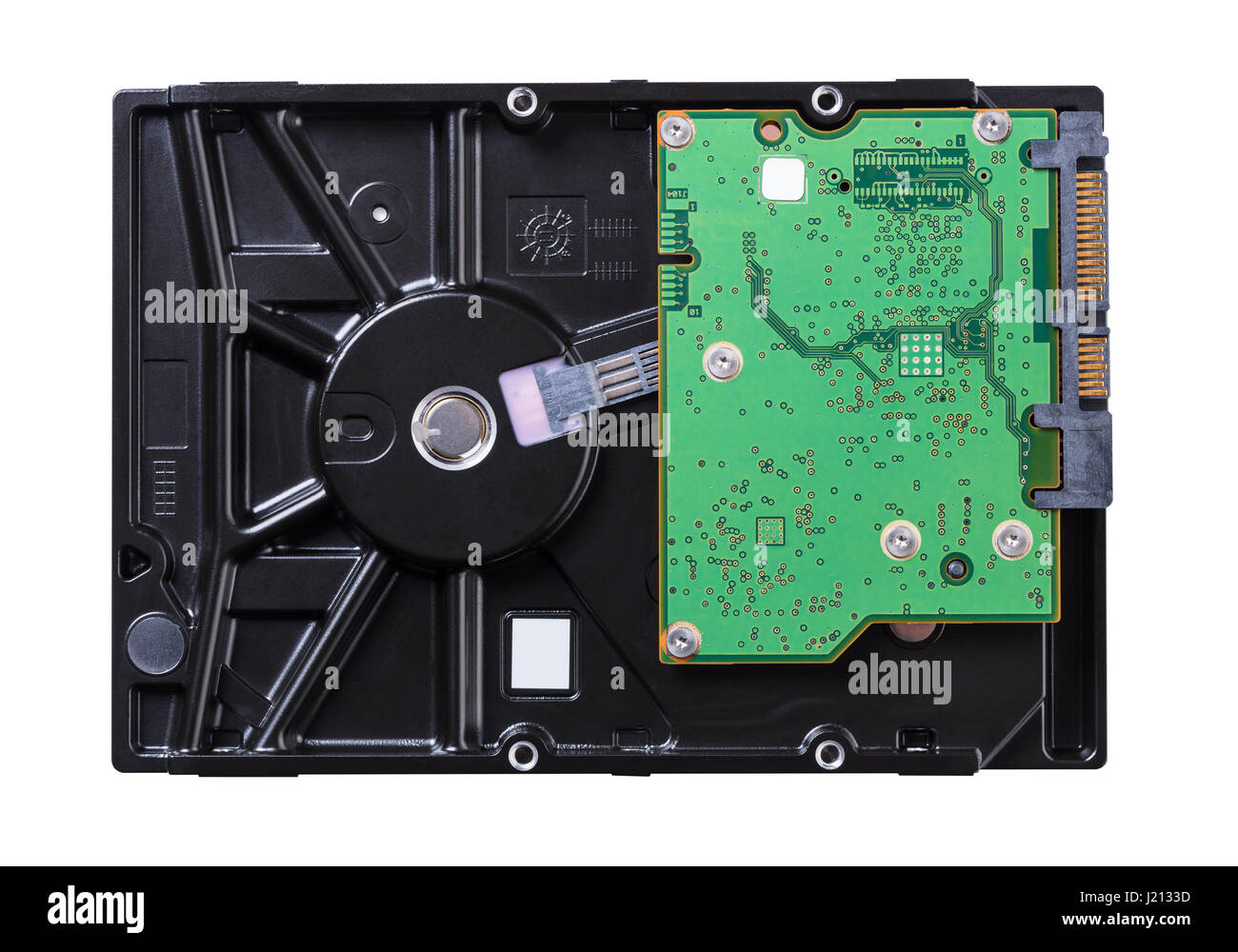 Computer hard drive on white isolated background Stock Photo - Alamy
