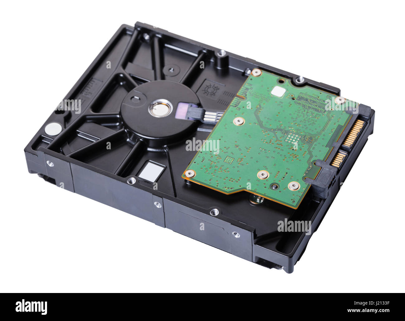 Computer hard drive on white isolated background Stock Photo - Alamy