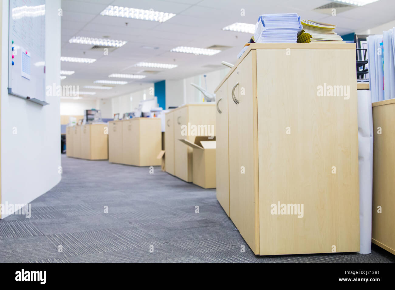 Office corridor with cupboard hi-res stock photography and images - Alamy
